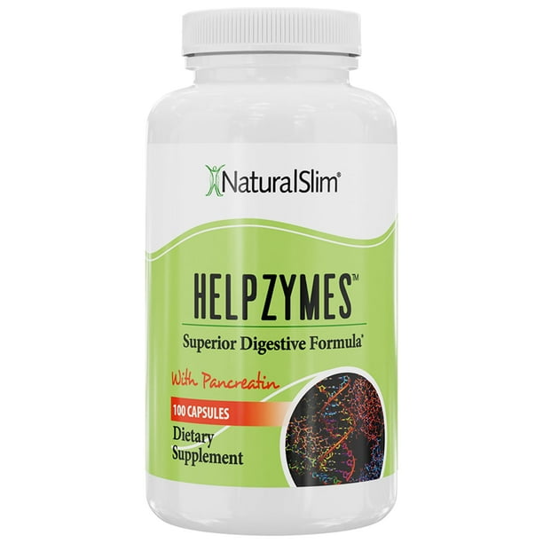 Enzimas digestivas NaturalSlim Helpzymes 100 cápsulas | Lider