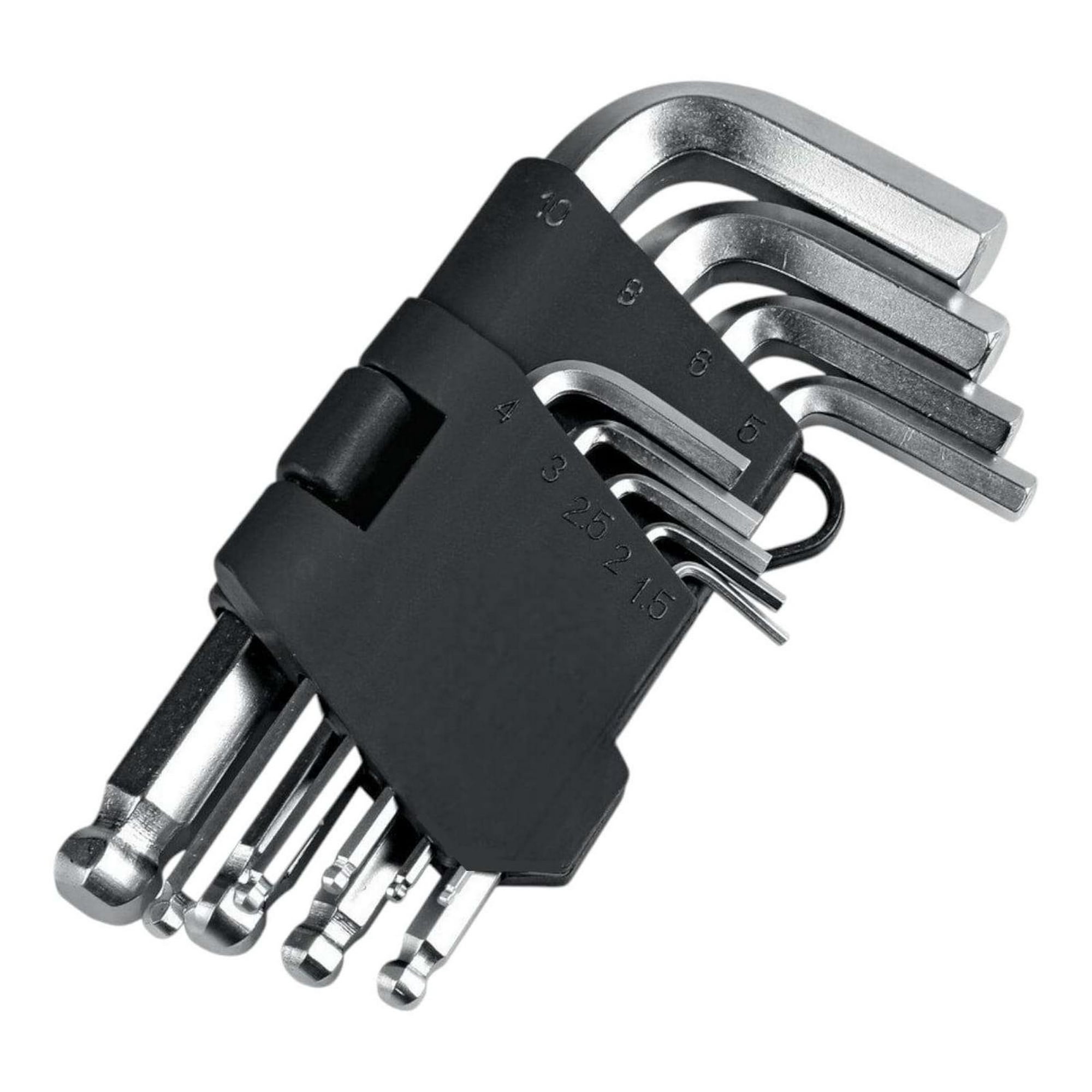 Set Herramienta Llaves Allen Hexagonal Punta Redonda 9pcs multicolor | Lider